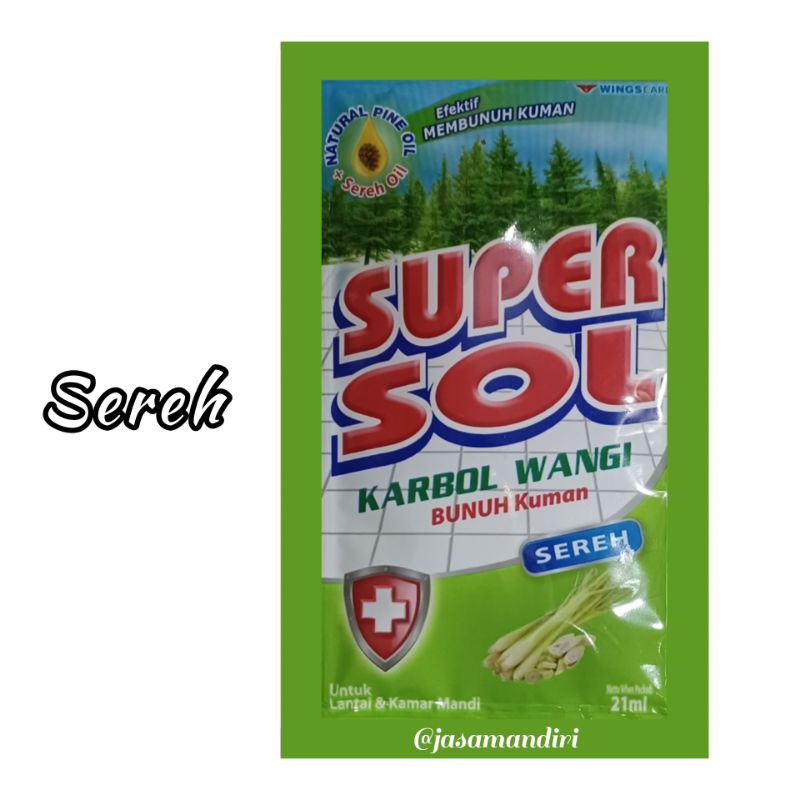 Jual Super Sol Karbol wangi Sachet 12 x 21ml | Shopee Indonesia