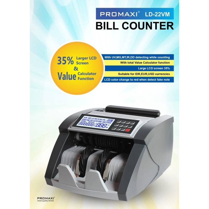 Jual Mesin Hitung Mesin Hitung Uang Promaxi Ld 22 | Shopee Indonesia