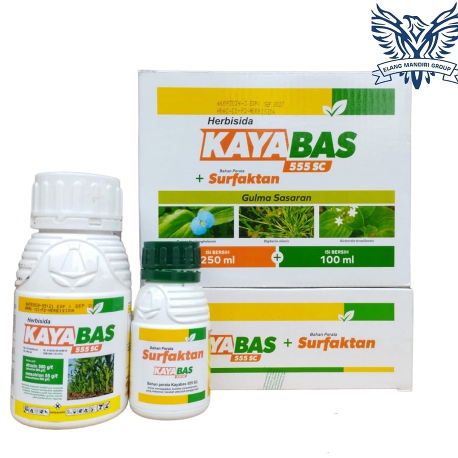 Jual Kayabas 555 SC 250ML+100ML Herbisida Atrazin 500 g/L dan Mesotrion ...