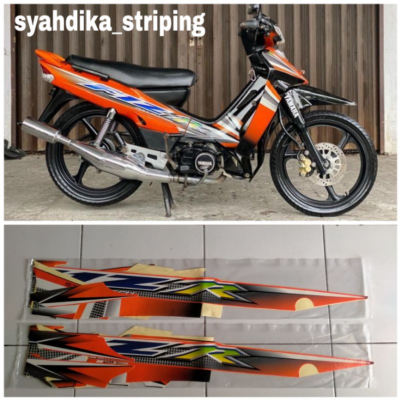 Jual STIKER STRIPING LIS BODY YAMAHA FIZR F1Z R FIZ R 2003 ORANGE ...