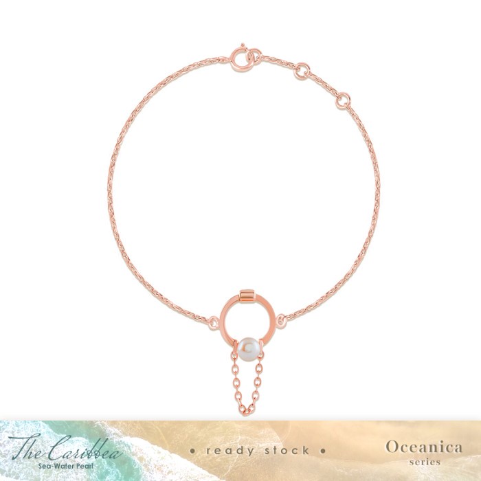 Jual Gelang Mutiara Emas The Caribbea 17K Oceanica Series | Shopee ...