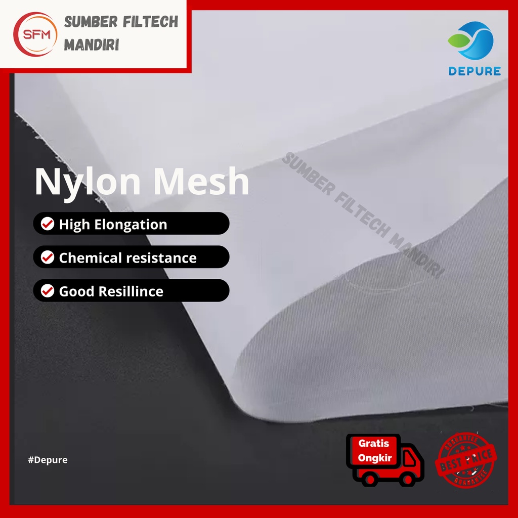 Jual Mesh Kain Saringan Nylon 200( Lebar:1m,1.6m) / Polyamide | Shopee ...
