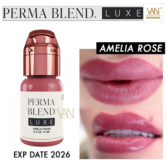 Jual TINTA SULAM BIBIR ORIGINAL PERMABLEND LUXE (AMELIA ROSE) MADE IN USA | Shopee Indonesia