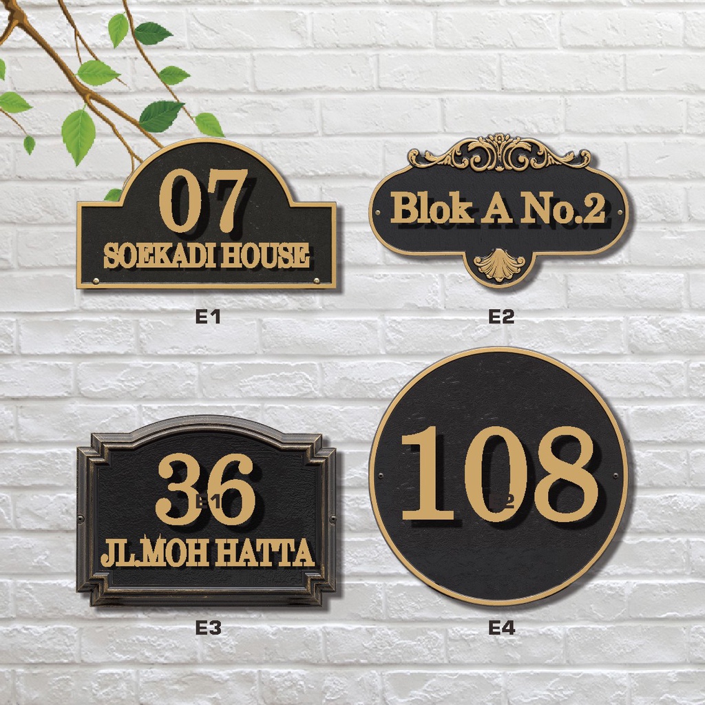 Jual Hiasan Dinding Kayu Pajangan Wall Decor Nomer Rumah Ukir Black ...