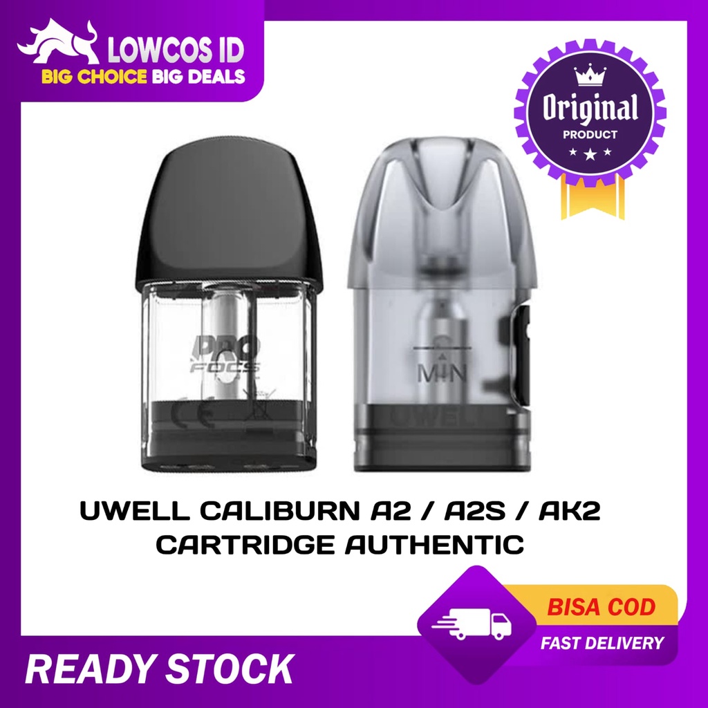 Jual UWELL CALIBURN A2 A2S AK2 CARTRIDGE ORIGINAL SATUAN | Shopee Indonesia