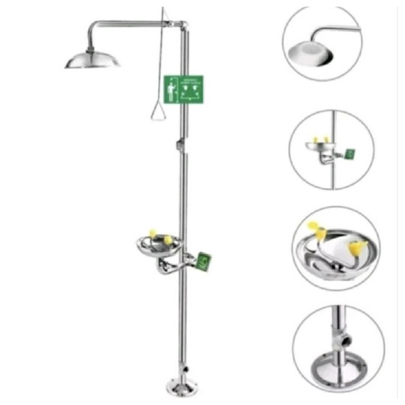 Jual Emergency eyewash shower stainless /Eyewash shower stainless ...