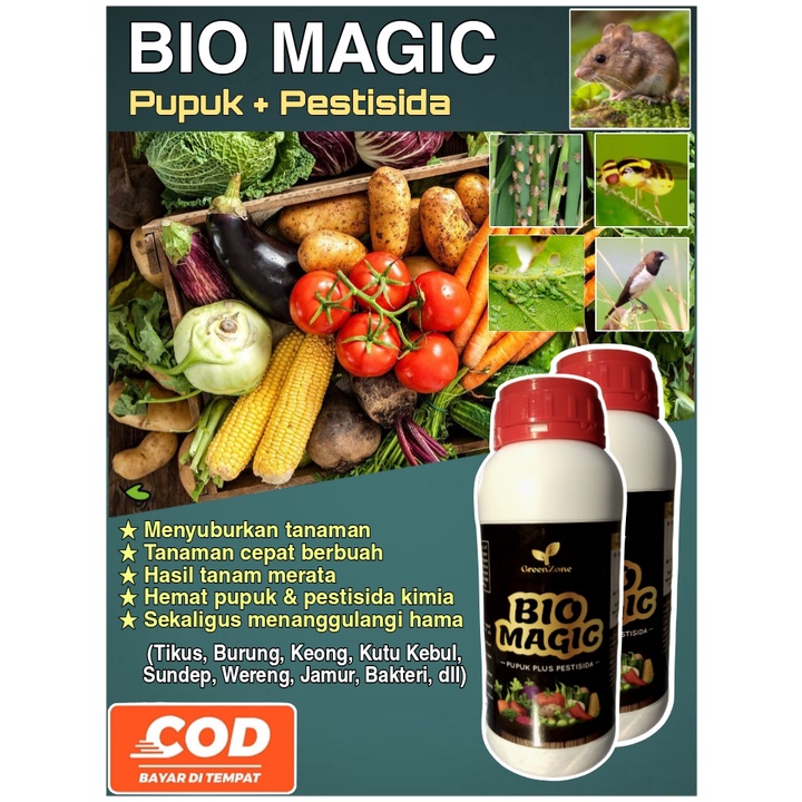 Jual BIO MAGIC, Pupuk Organik Cair efektif kwalitas tinggi sekaligus ...