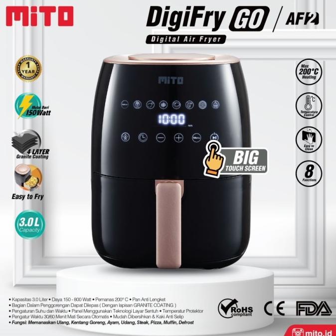 Jual MITO AF2 Digital Air Fryer | 3 Liter | Shopee Indonesia