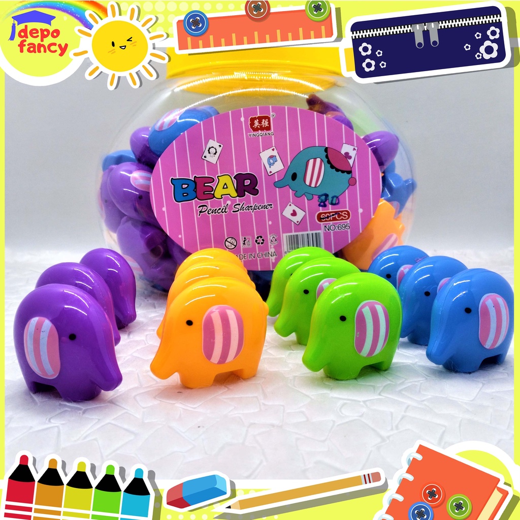 Jual Rautan Pensil 695 Elephant / Ongotan / Peruncing Pensil ...