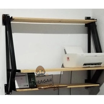 Jual Rak Meja Kerja Besi Komputer Tempel Dinding | Shopee Indonesia