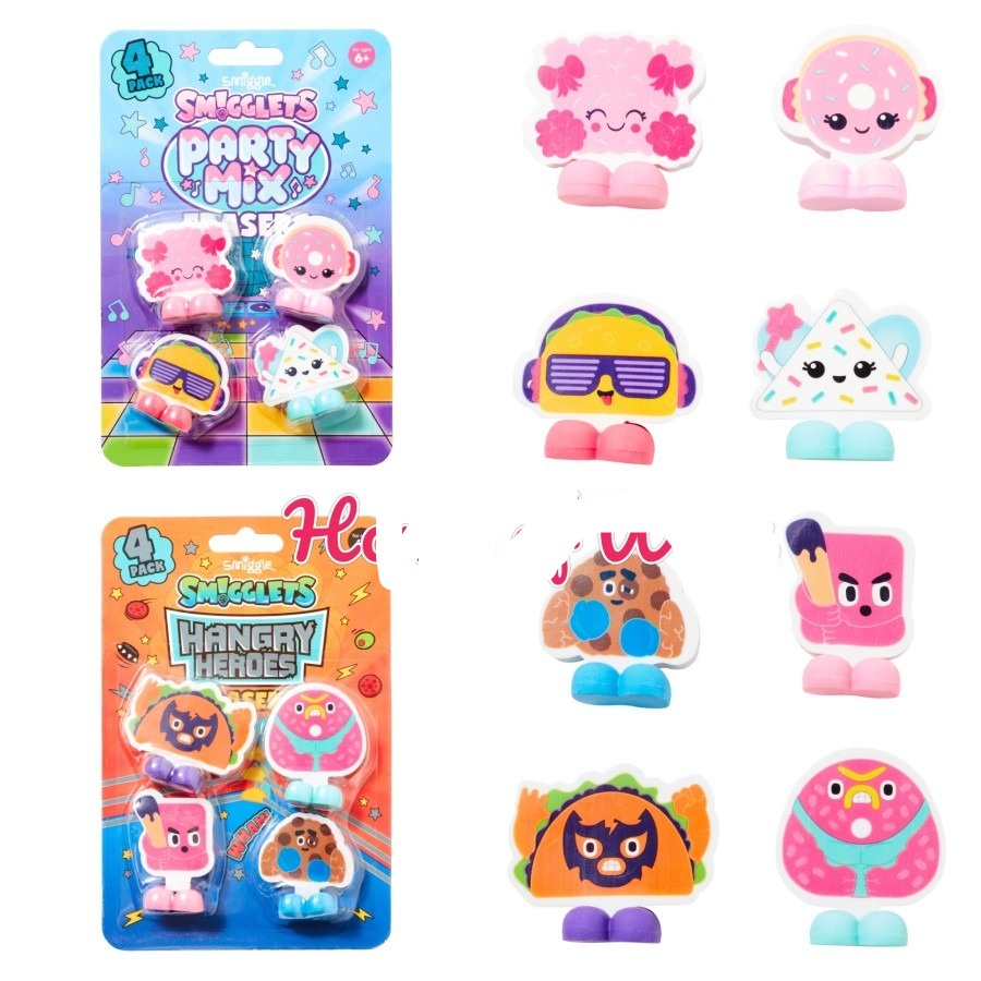 Jual SMIGGLE SMIGGLETS ERASER PACK ORIGINAL - PENGHAPUS SMIGGLE ...
