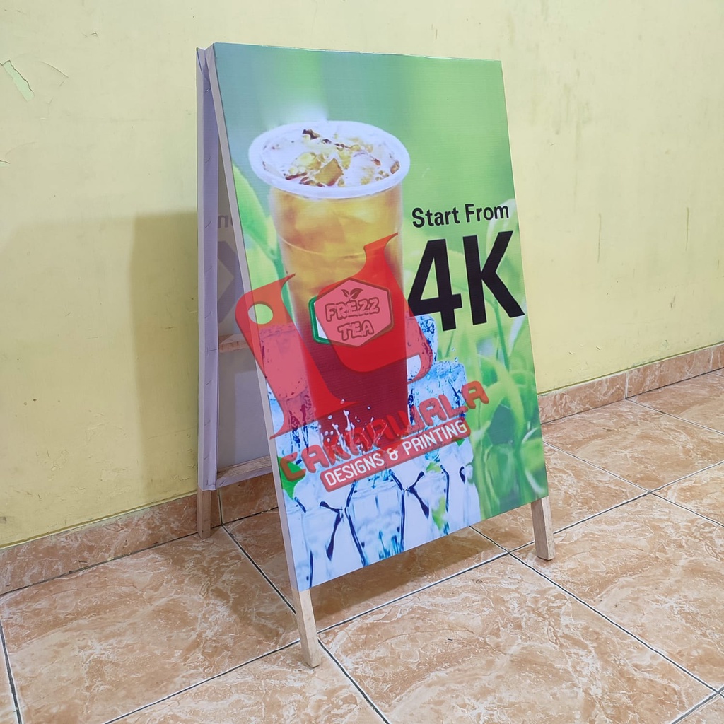 Jual STAND BANNER KAYU UKURAN 50 X 85 - SEGITIGA BANNER KAYU PROMOSI ...