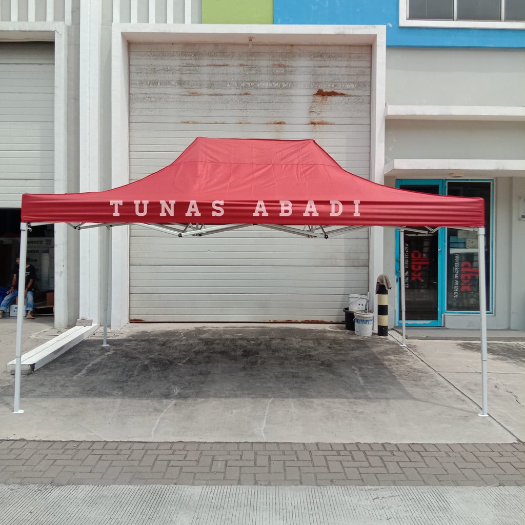 Jual Tenda Lipat Besi Putih Super Premium 1,4mm Ukuran 3x4.5 + Atap ...