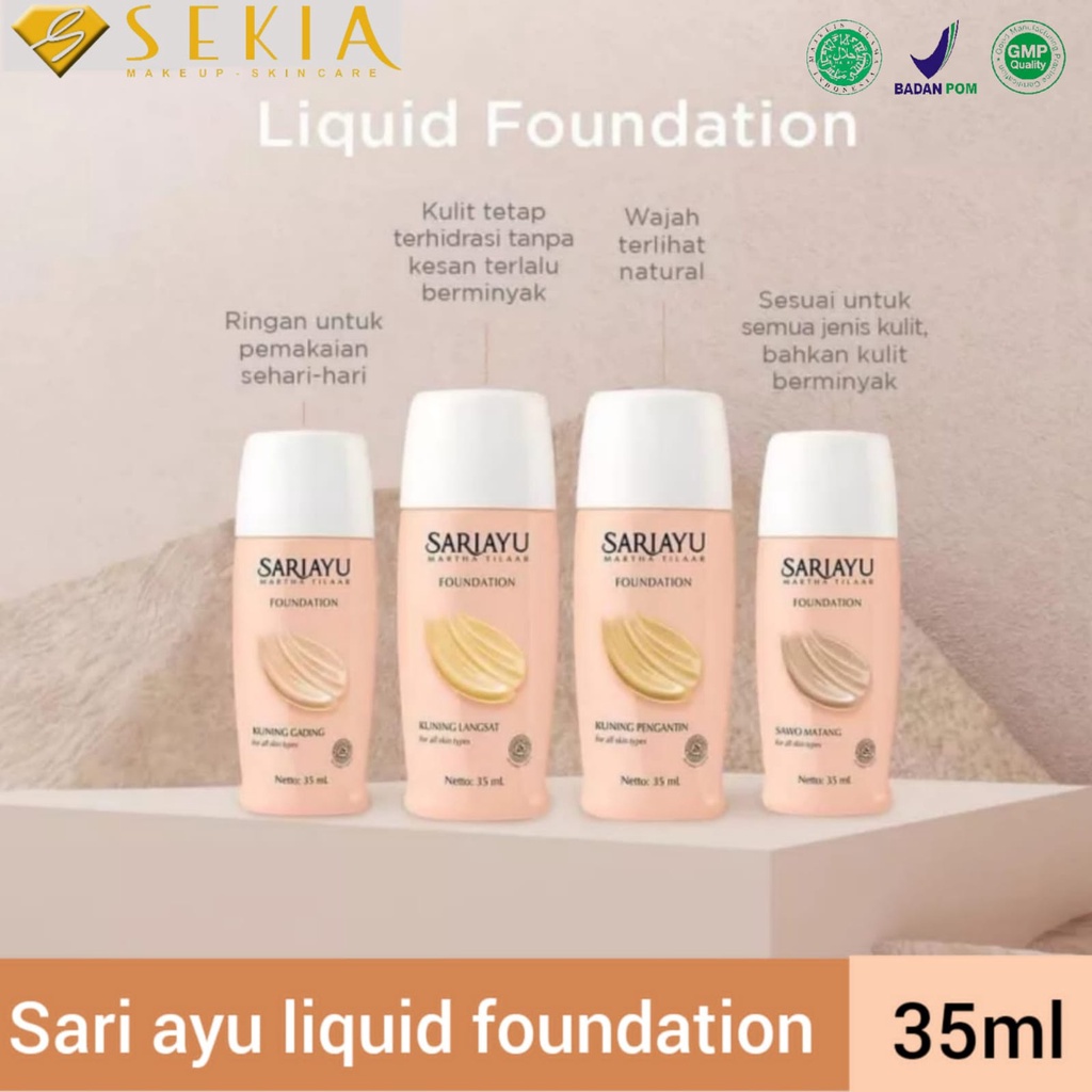 Jual Sari Ayu Liquid Foundation / Alas Bedak cair / Liquid Foundation ...