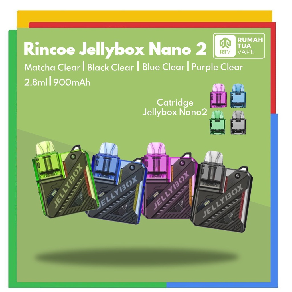 Jual JELLYBOX NANO 2 26W 900MAH POD KIT BY RINCOE | Shopee Indonesia