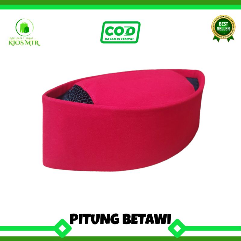 Jual Peci PITUNG BETAWI MERAH Cabai murah , Kopiah Haji Betawi ...
