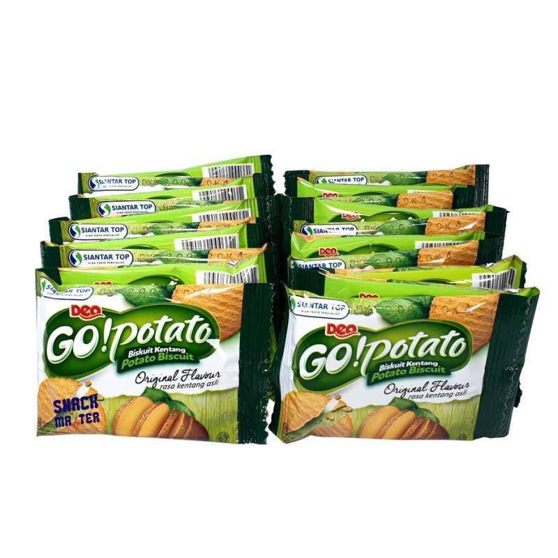 Jual BISKUIT GO POTATO 10 GR ISI 20 PCS | Shopee Indonesia