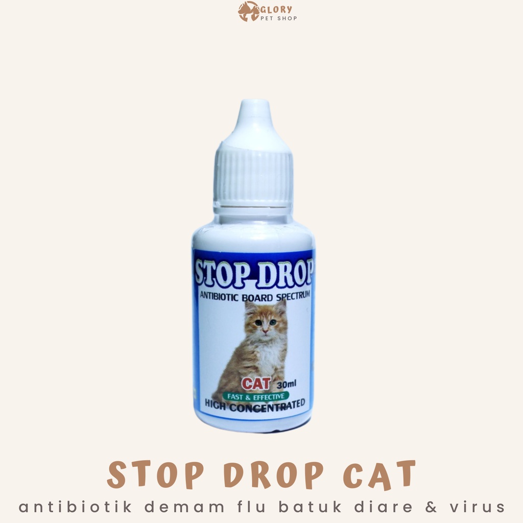 Jual STOP DROP OBAT ANTIBIOTIK KUCING CAT KITTEN ANTI BAKTERI BIRUS ...