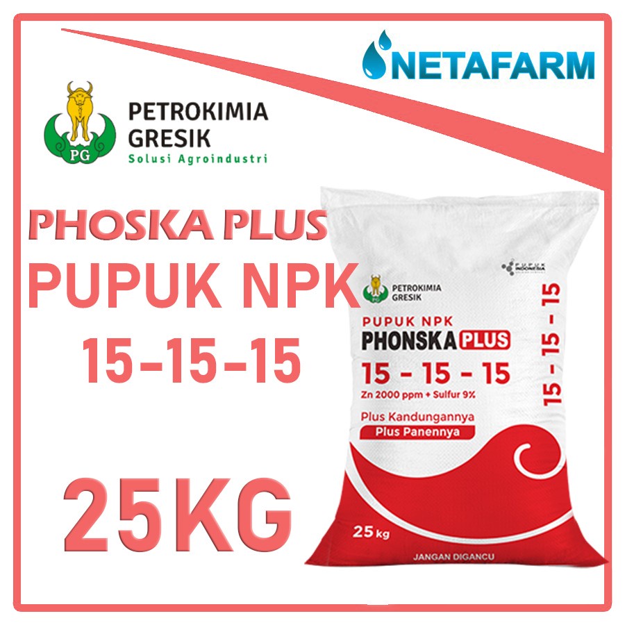 Jual Pupuk NPK Phonska Plus 15-15-15 PETROKIMIA 25KG - 1 Sak | Shopee ...