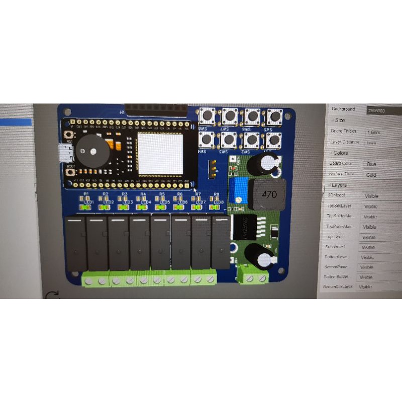 Jual Cetak PCB IOT esp32 8 input dan 8 output relay | Shopee Indonesia