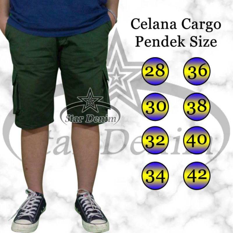 Jual Celana Cargo Pendek Pria / Celana Cargo Kanvas Pria Star Denim Terbaru Premium / Celana ...