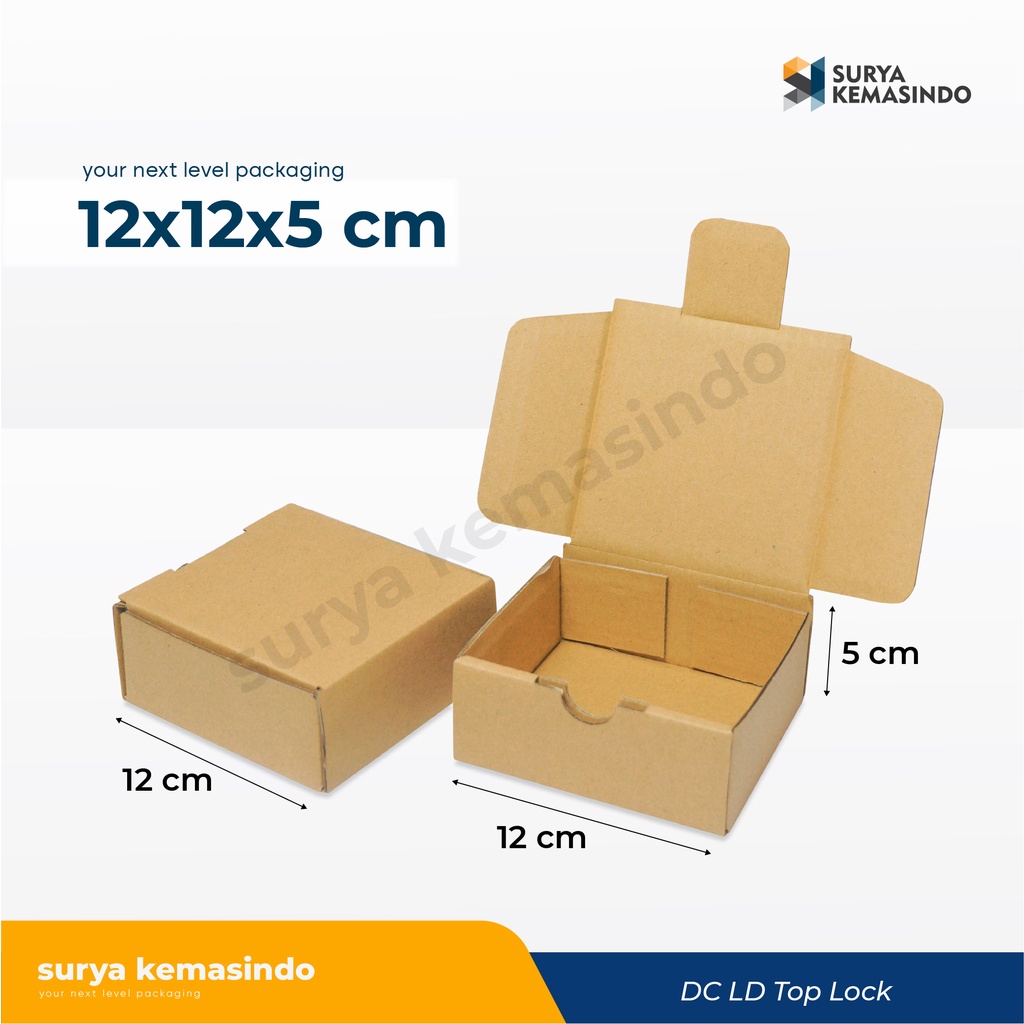Jual Box 12X12X5 cm Kardus/Kardusmini/Karduskecil/Boxkecil/Karton ...