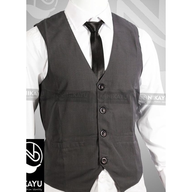 Jual VEST GREY GALIANO - ROMPI JAS PRIA PESTA Premium | Shopee Indonesia