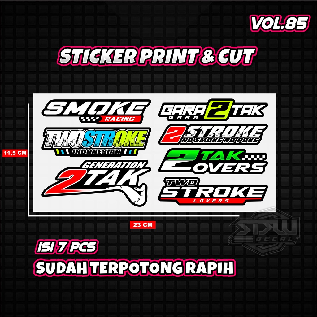 Jual Sticker Racing Pack Print & Cut Stiker Motor Setiker Motor 85/100 ...