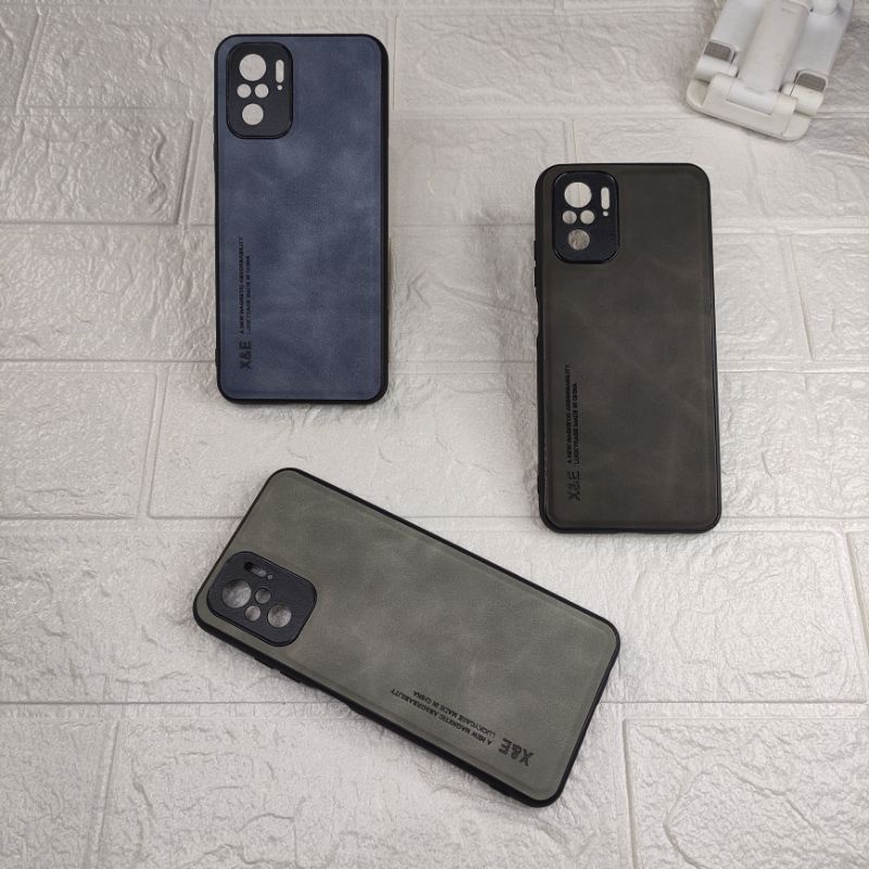 Jual Case Poco M5s / Redmi Note 10s / 10 4G Leather Case Suede ...