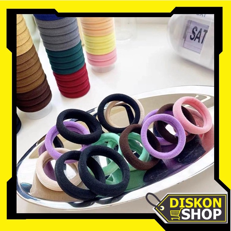 Jual Diskon Shop - F5588 Ikat Rambut Tabung Wanita Isi 20 Pcs / Karet ...