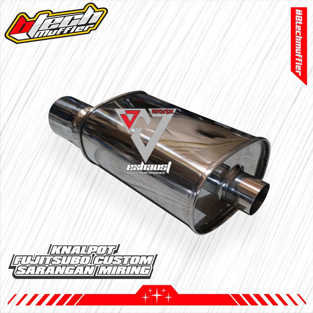 Jual Knalpot Fujitsubo Custom Sarangan Miring inlet Samping anti boring ...