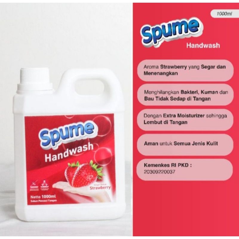 Jual Spume Handsoap Strawberry / Sabun Cuci Tangan | Shopee Indonesia