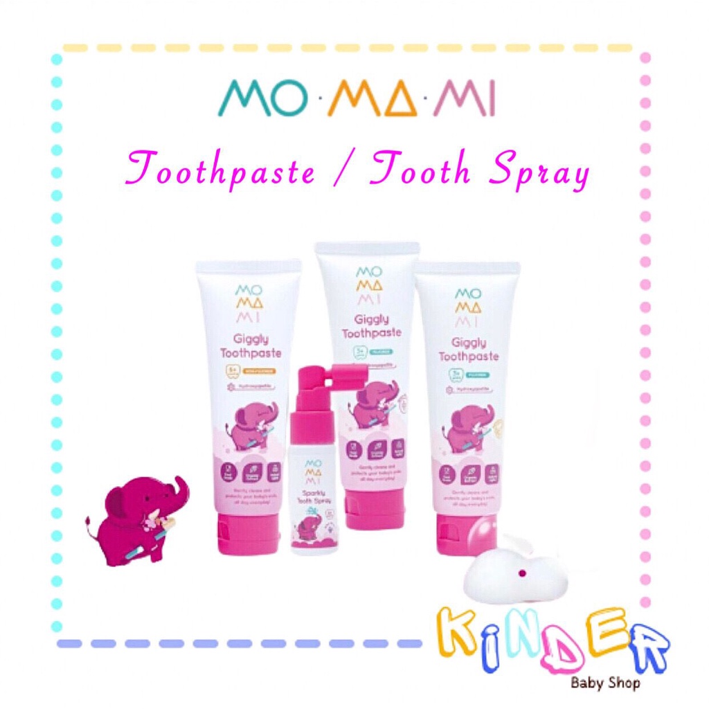 Jual MOMAMI Oral Care - Giggly Toothpaste / Tooth Spray 20ml | Shopee ...