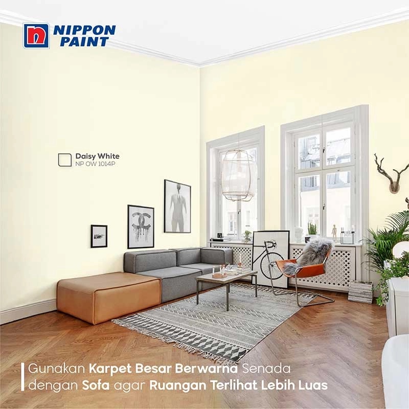 Jual CAT TEMBOK INTERIOR DAN EKSTERIOR NIPPON PAINT - DAISY WHITE ...