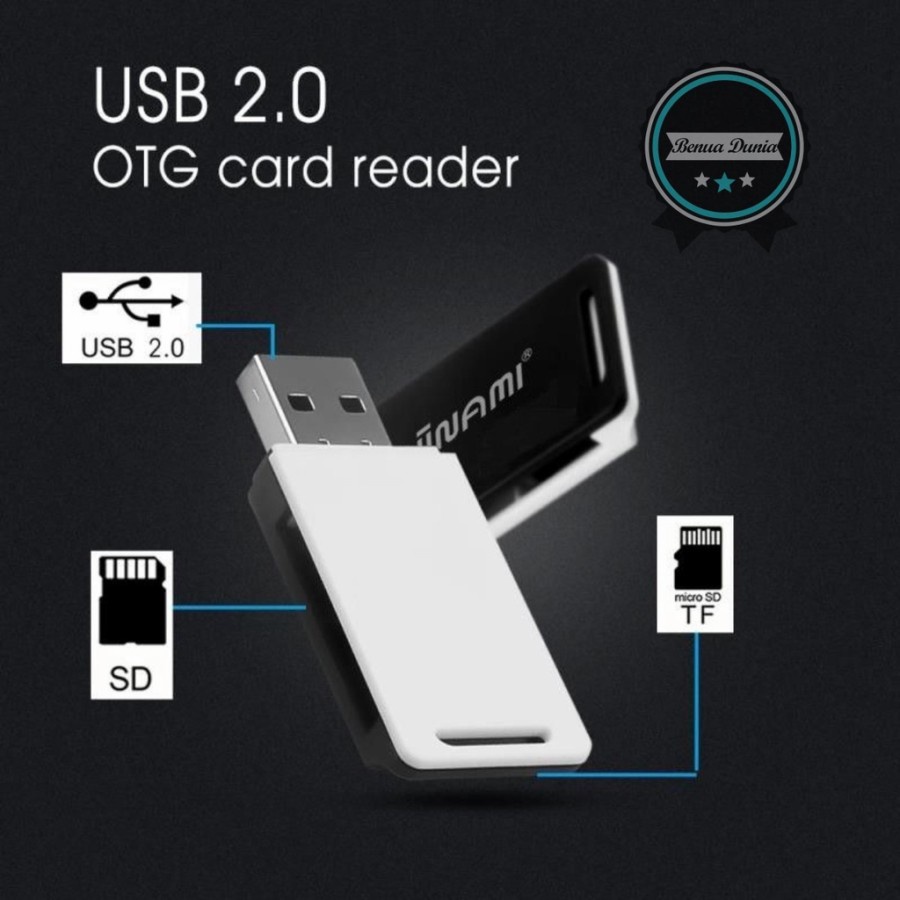 Jual Card reader DIINAMI sd card & Micro sd card high speed fast ...