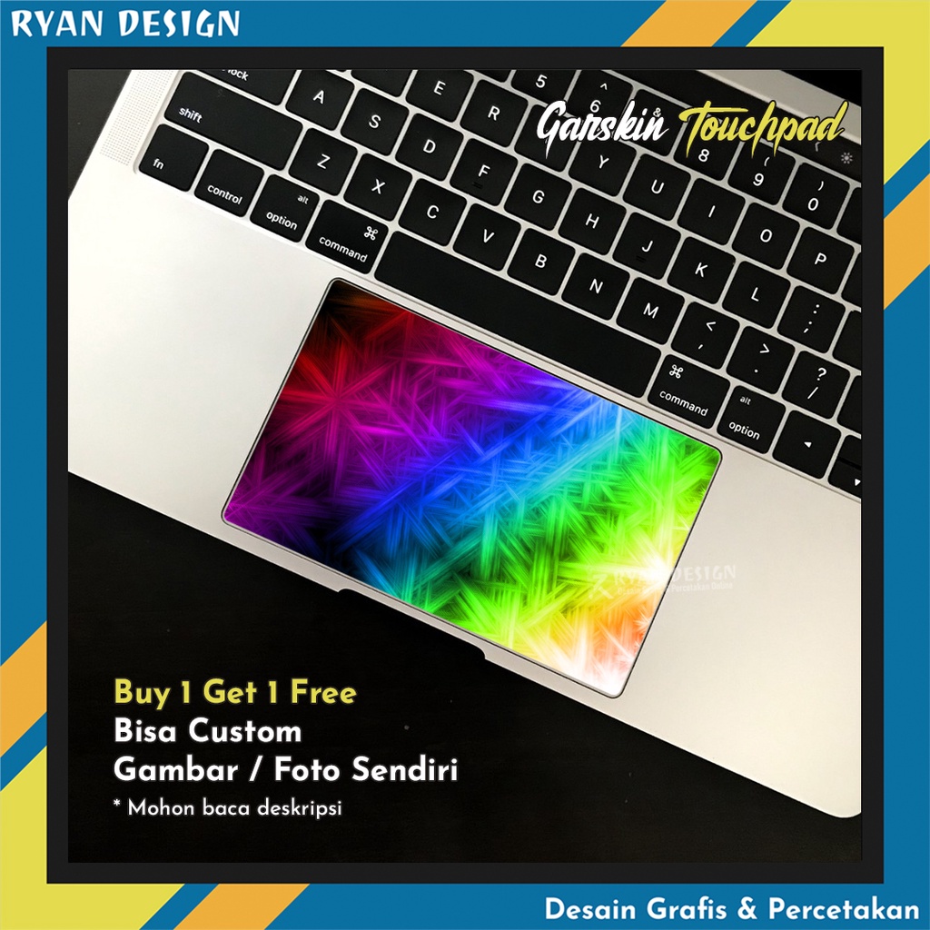 Jual Premium Garskin TouchPad Laptop Color Full Abstract TrackPad ...