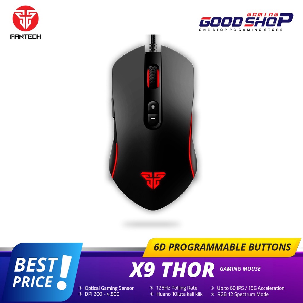 Jual Fantech X9 Thor - Gaming Mouse | Shopee Indonesia