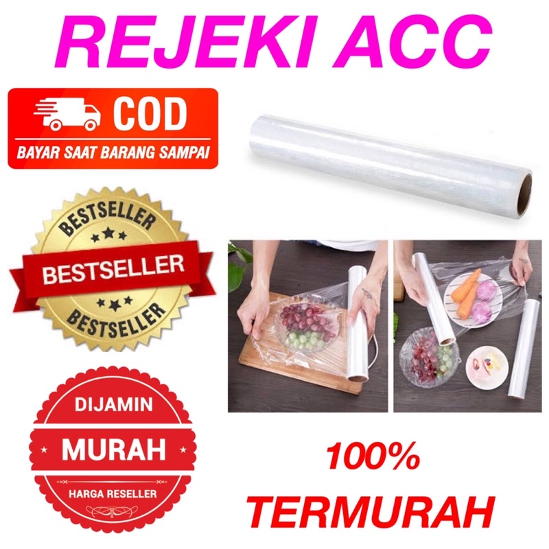 Jual Food Wrap Wrapping plastik 30X20 wraping Roll Bening Bungkus Segel ...