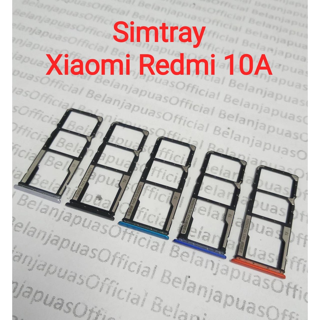 Jual Simtray Slot Tempat Dudukan Kartu Simcard Lock Sim XIAOMI REDMI 10A 10 A | Shopee Indonesia