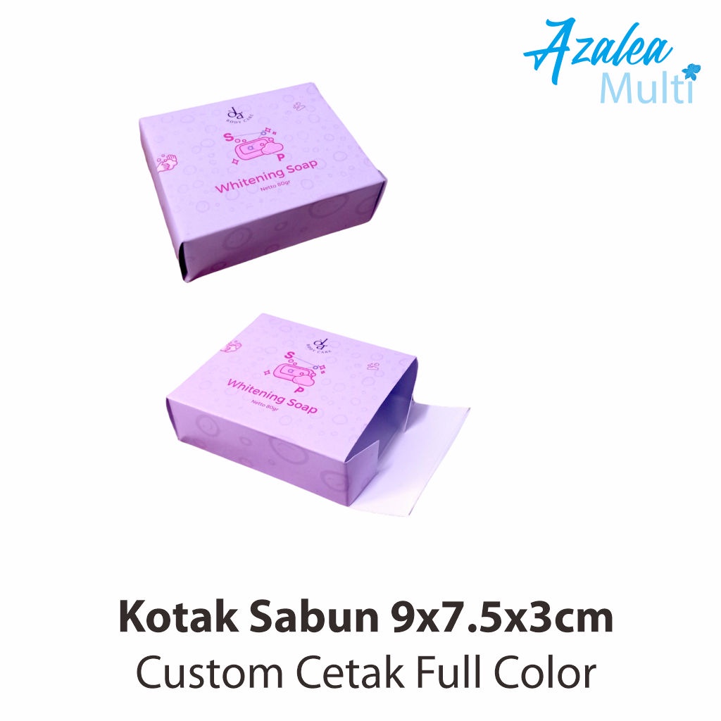 Jual Kotak Custom 9x7.5x3cm Full Color / Kotak Sabun / Kotak Souvenir ...