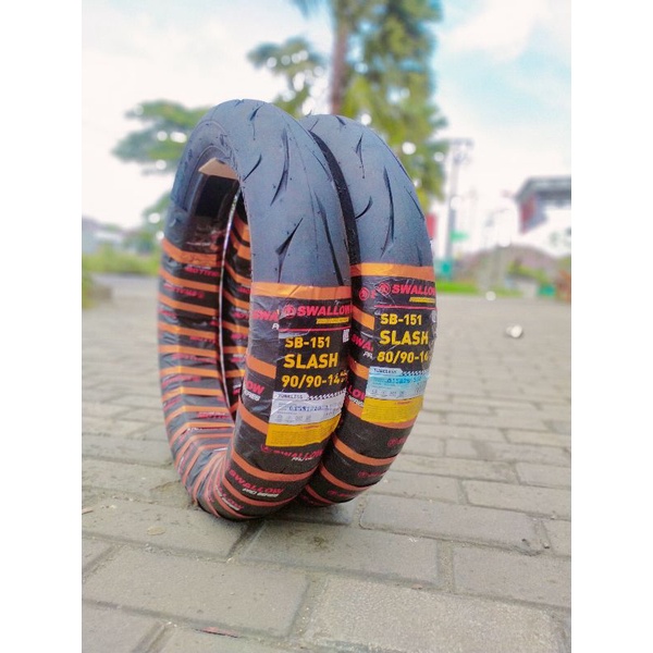 Jual Sepasang Ban Metic Swallow Slash 90/90-14 80/90-14 Tubles free ...