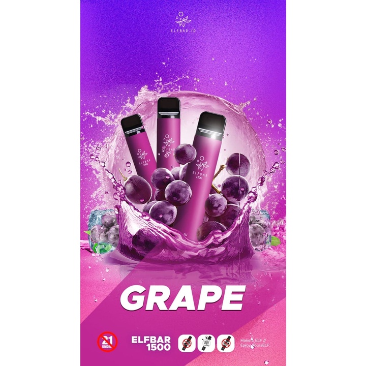 Jual ELFBAR ELF BAR 1500 Disposable Pod Pods Vape Sekali Pakai E ...