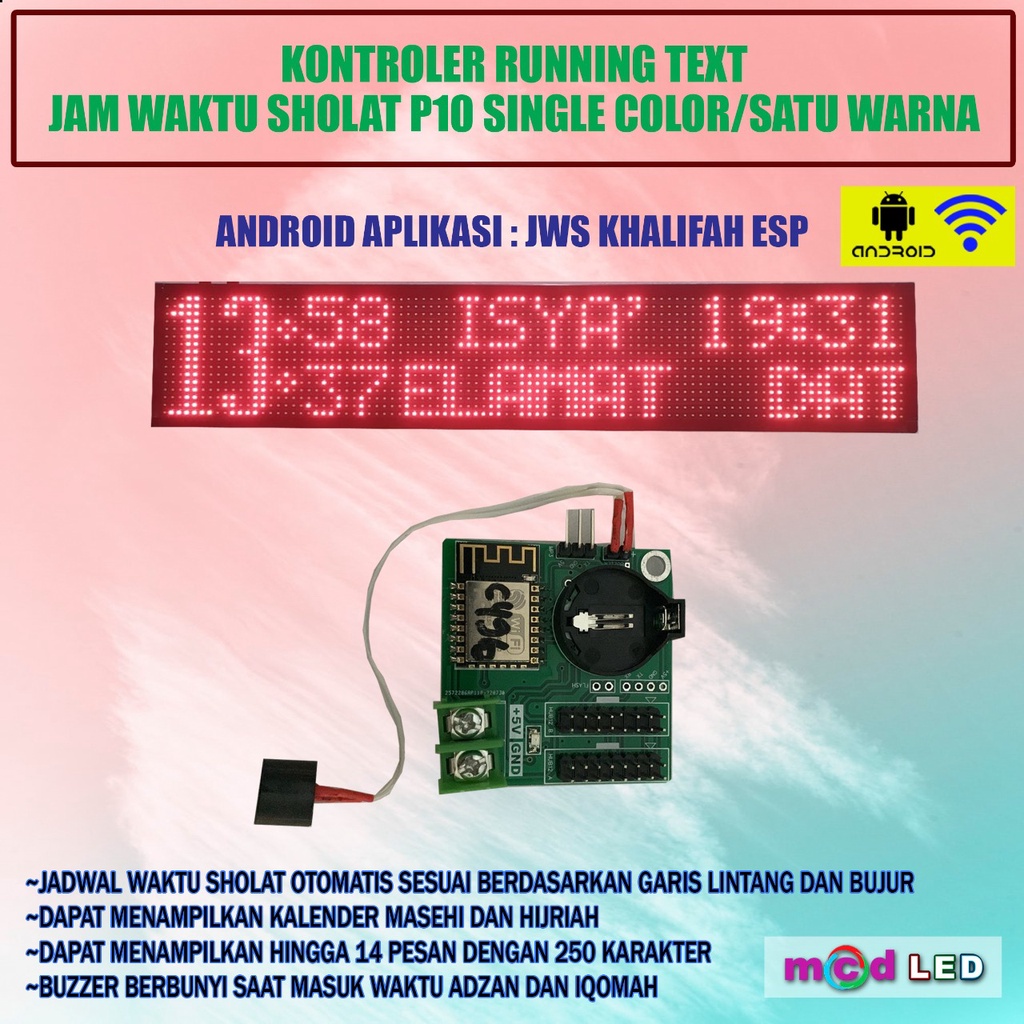 Jual KONTROLER JWS WIFI P10 SINGLE COLOR HUB 12 | Shopee Indonesia
