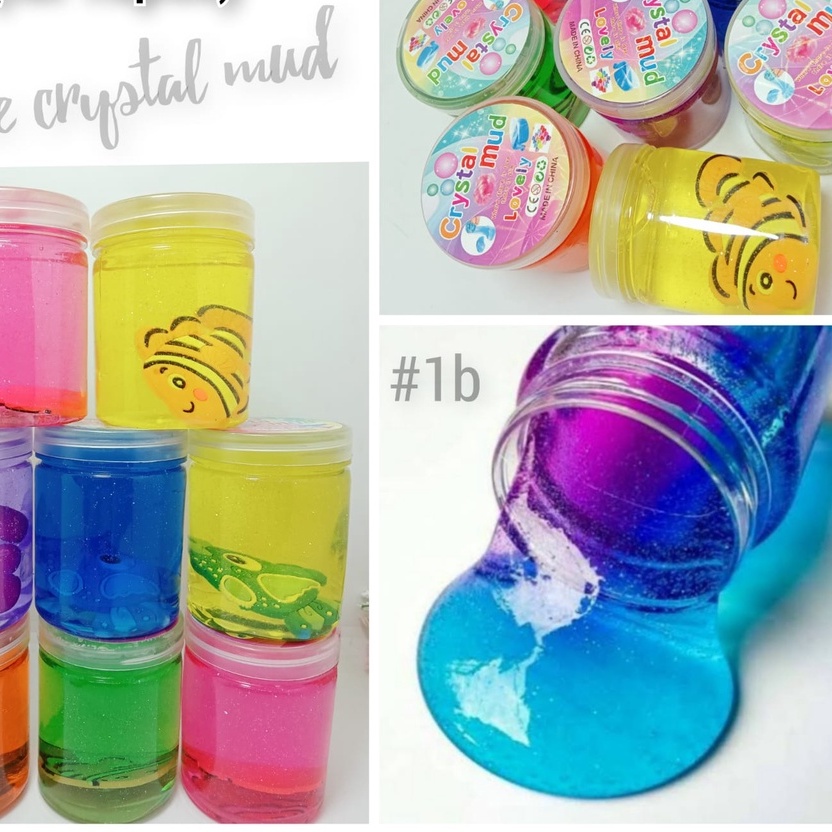 Jual Slime Warna Warni Cantik/ Slime mainan anak by toko pelangi nicer/slime crystal mud murah ...