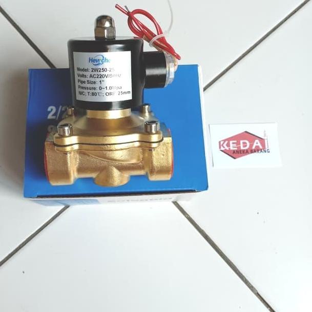 Jual Solenoid Valve 1" 1 Inch Inchi Brass Kuningan 220V 220VAC NC 2W-250-25 | Shopee Indonesia