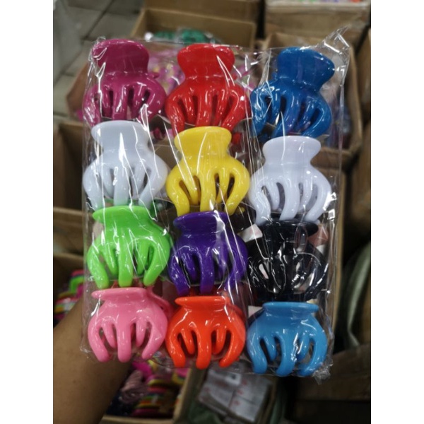 Jual Jepit rambut jedai isi 12 pcs ukuran 5 cm jepitan multiwarna | Shopee Indonesia