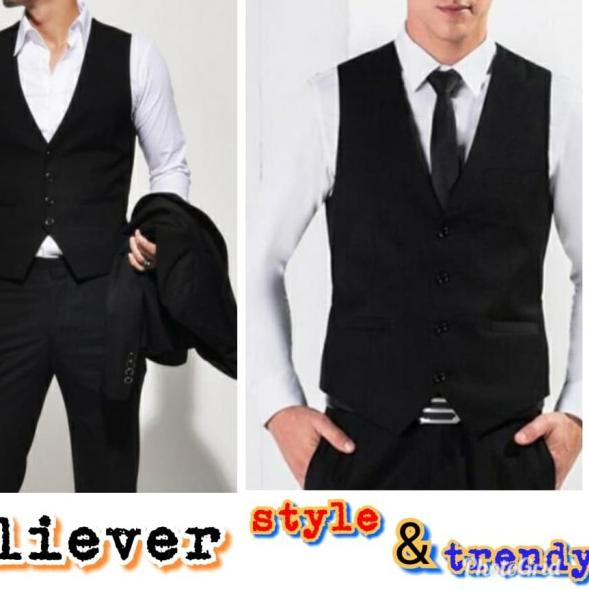 Jual Rompi Pria Hitam-Vest Pria-Rompi Pria-Rompi-Vest Hitam-Rompi hitam ...