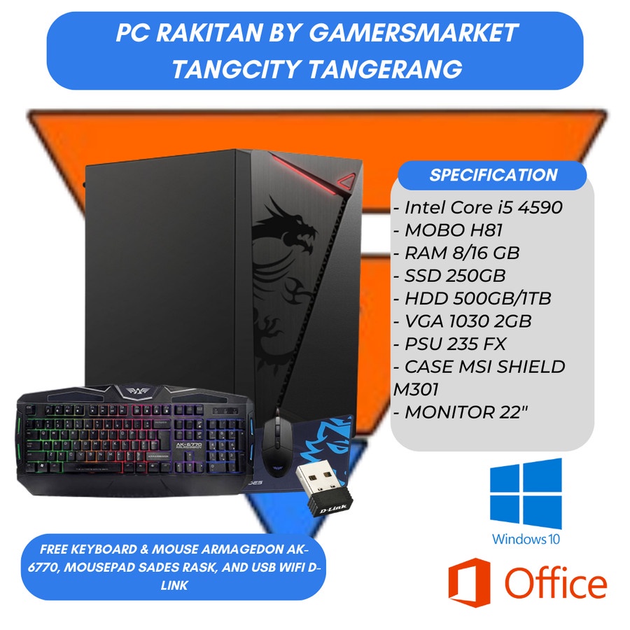 Jual PC RAKITAN | CORE I5 | PAKET DESAIN LENGKAP | SIAP PAKAI | Shopee ...