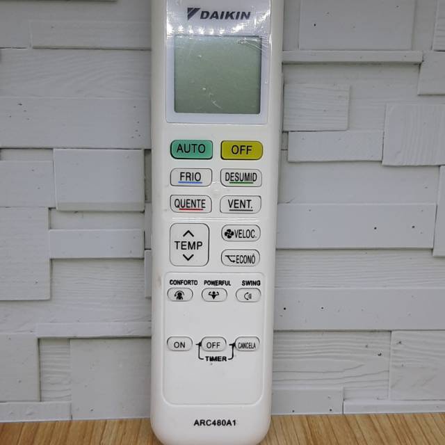 Jual REMOTE DAIKIN R32 R410 REMOT AC DAIKIN ARC480A1 ORIGINAL | Shopee Indonesia