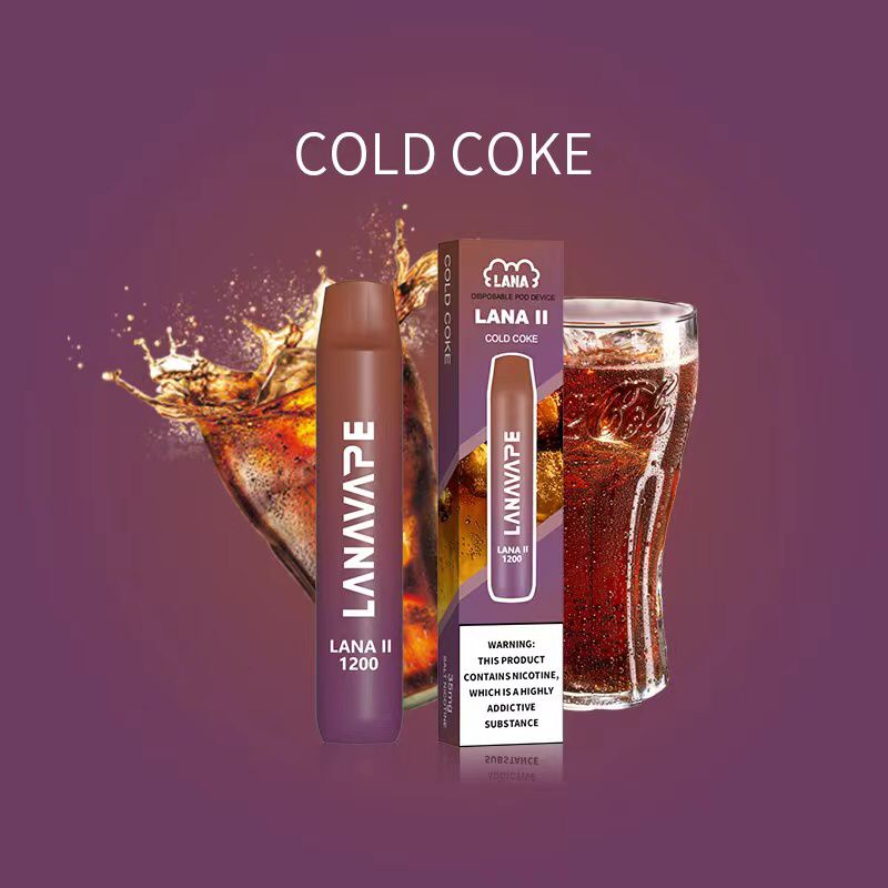 Jual [ORIGINAL 100%] LANA BAR 1200 PUFFS COLD COKE DISPOSABLE POD/ VAPE ...